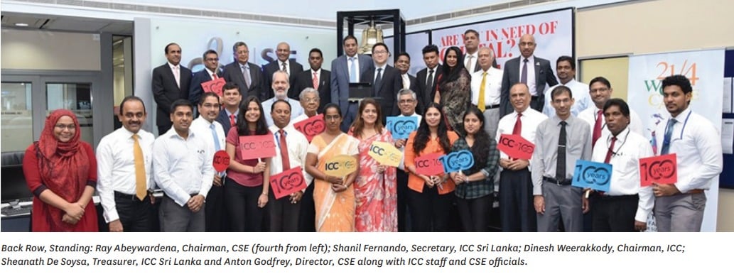 ICC OPENS TRADING AT CSE TO CELEBRATE CENTENARY YEAR - Business Today